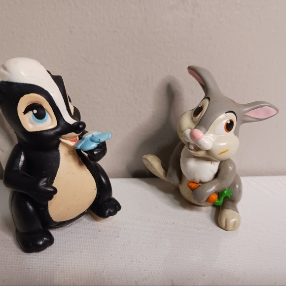 Disney | Toys | Vintage Disney Characters From Bambi Skunk And Thumper ...